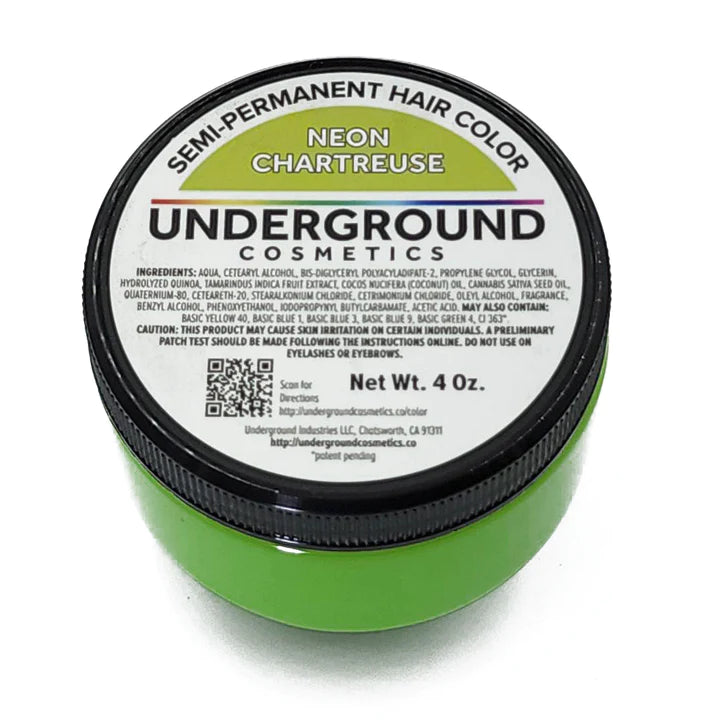 Under Ground Neon Chartreuse Semi-Perm Hair Color – DELUVA SA de CV